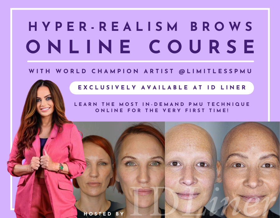 Hyper-Realism Brows Online Course | @limitlesspmu – ID Liner Pro PMU USA